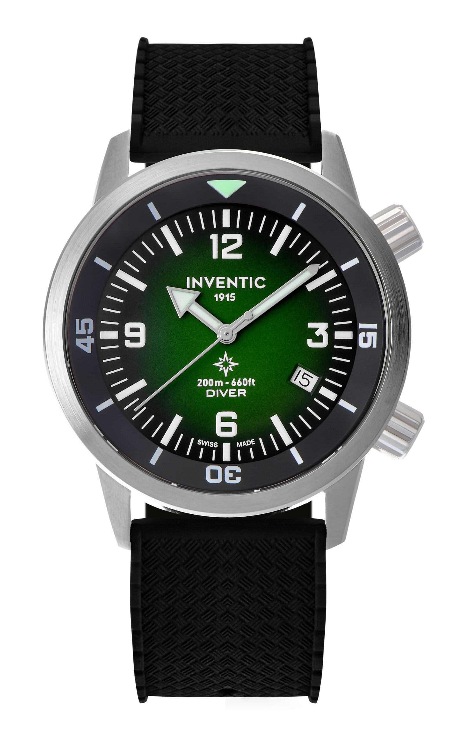 A3 Aqua Gents 42mm Green/Black – Inventic Swiss Watches